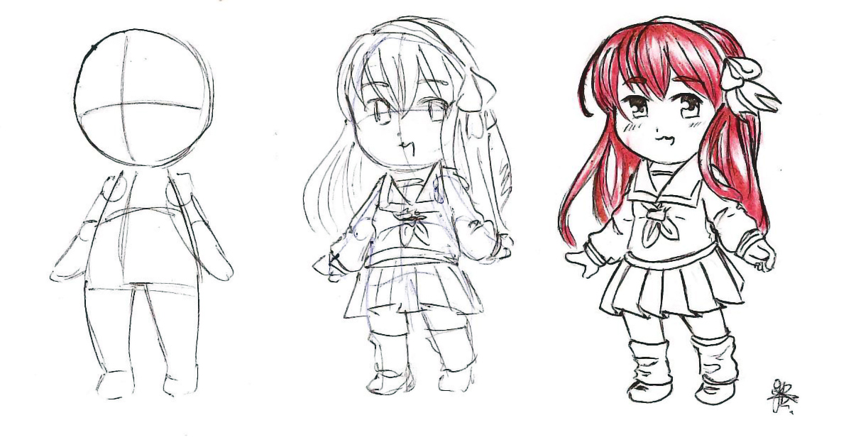 Paciulo blog: Tutorial Chibi - parte 1 - Corpo Básico