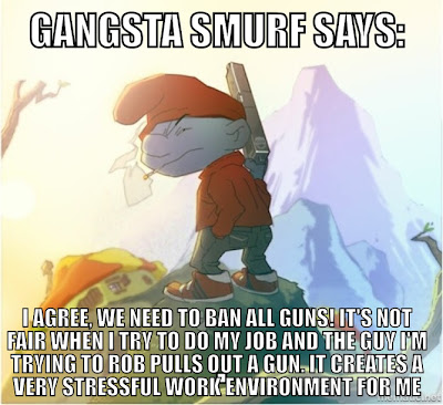 STU PITT BLOG: GANGSTA SMURF SAYS: