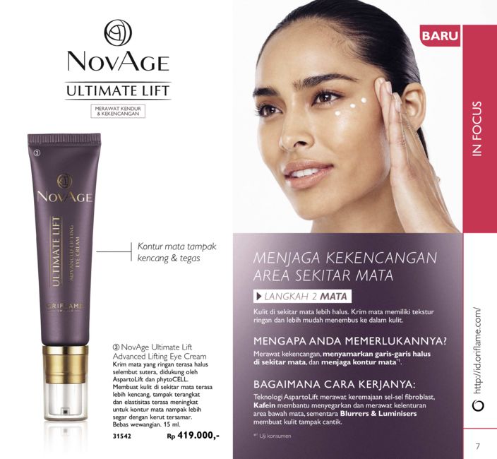 Katalog Oriflame April 2016 Online Indonesia Promo NovAge Ultimate Lift ...