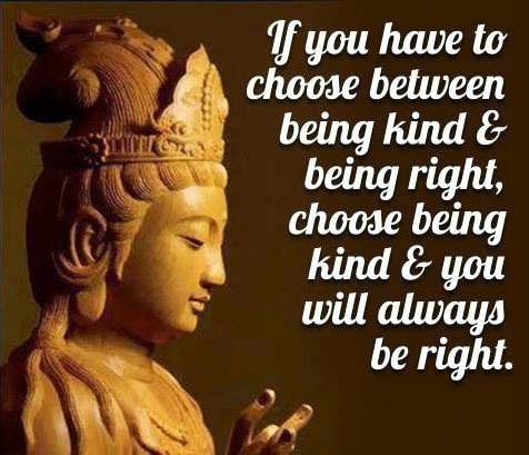 If You have to Choose Between Being Kind And Being Right, Choose Being ...
