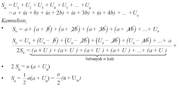 Pengertian dan Rumus Deret Aritmatika serta Contoh Soal Deret Aritmatika