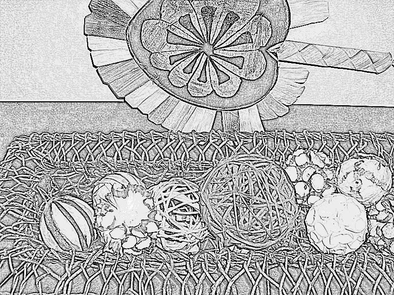 Geelong Visual Diary: A Tongan fan and decorative balls