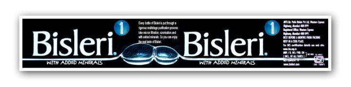 Virender Singh Rathore: Bisleri - Label Designs
