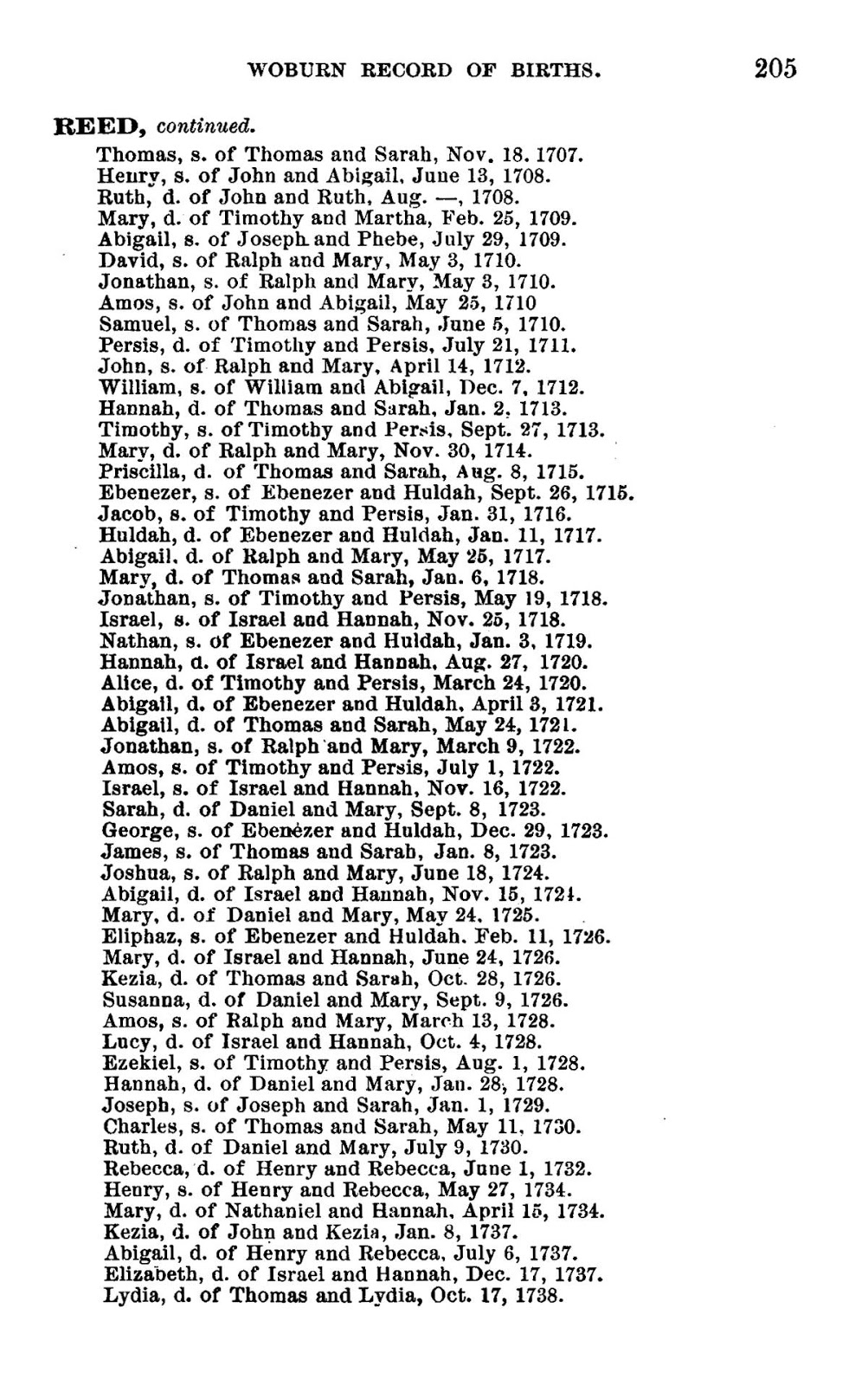 Genea-Musings: 1719 Birth Record for Nathan Reed (1719-1802) in Woburn ...
