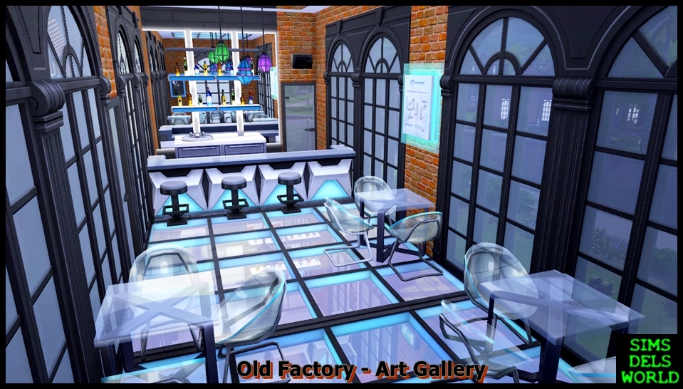 SimsDelsWorld: The Sims 4 : Old Factory - Art Gallery