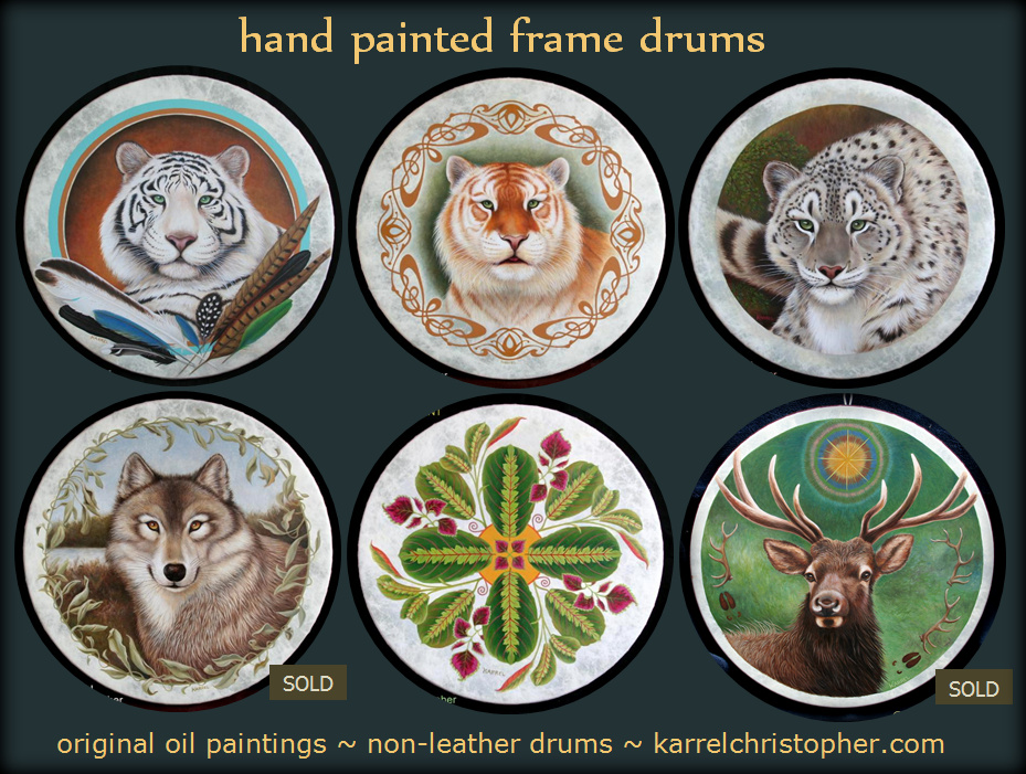 KARREL's Creative Path: Hand Painted Frame DRUMS