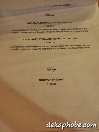 Going Canadian at Red Maple Lounge