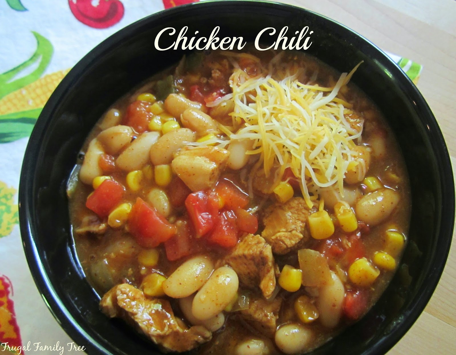 Zesty Chicken Chili | Frugal Family Tree