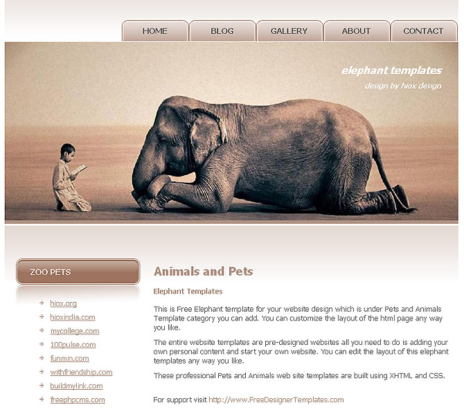 Wordpress Templates Download: Free Wordpress Template Animal Template ...