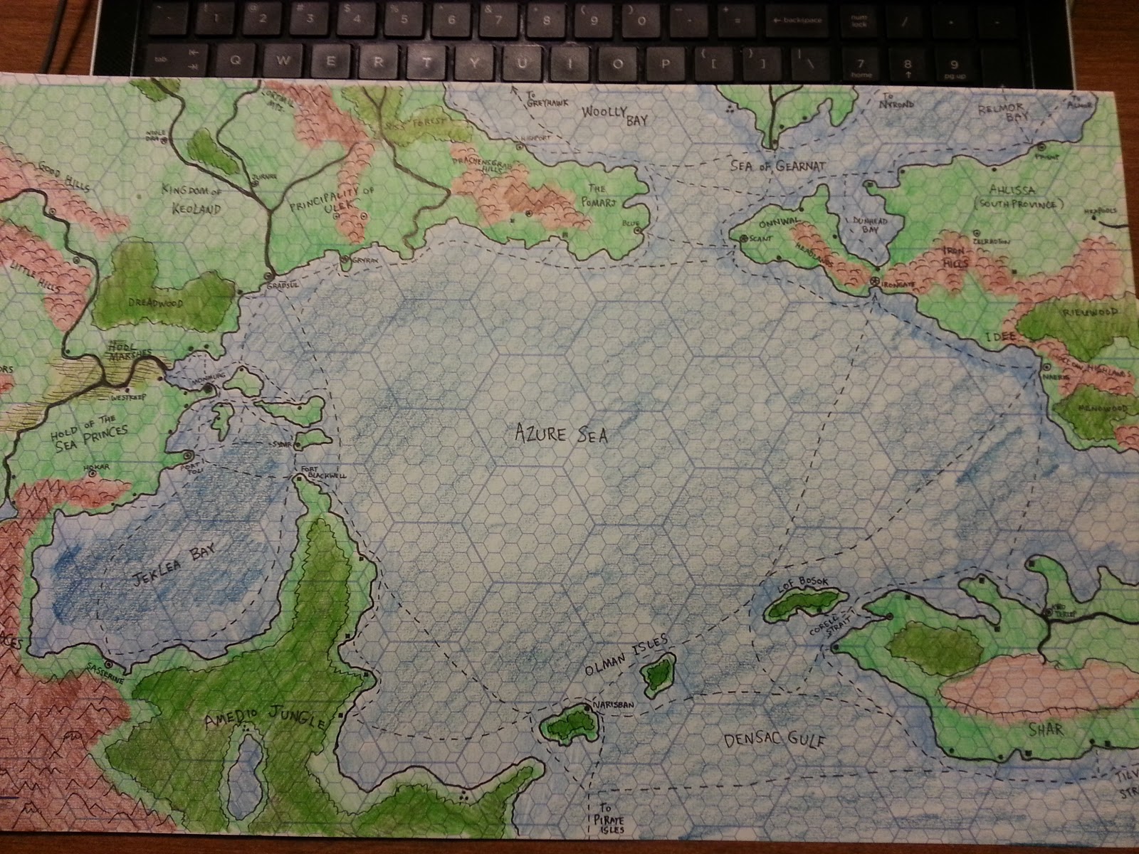 Greyhawkery: Greyhawk Map: Azure Sea