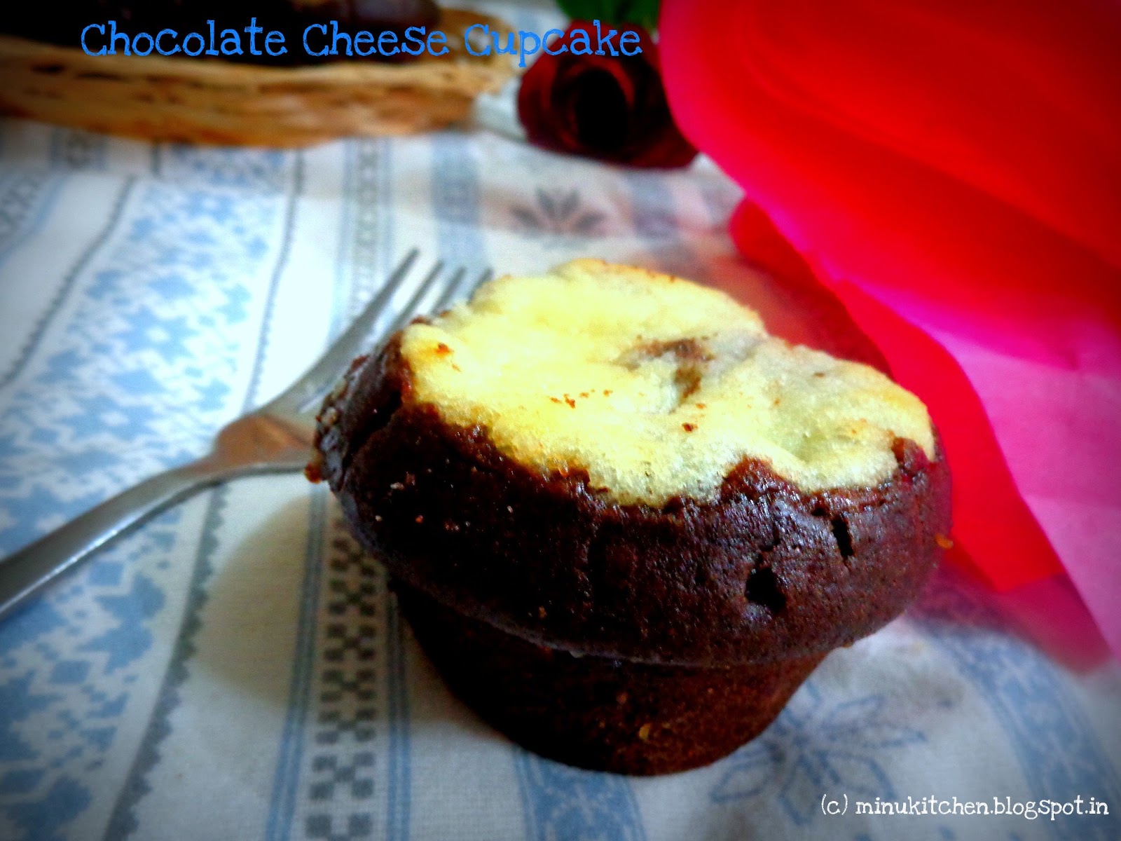 Chocolate Cheese Cupcake ~ Minu's Kitchen