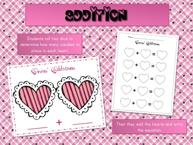 Mrs. Ricca's Kindergarten: Valentine Math & Literacy Centers {Freebies}