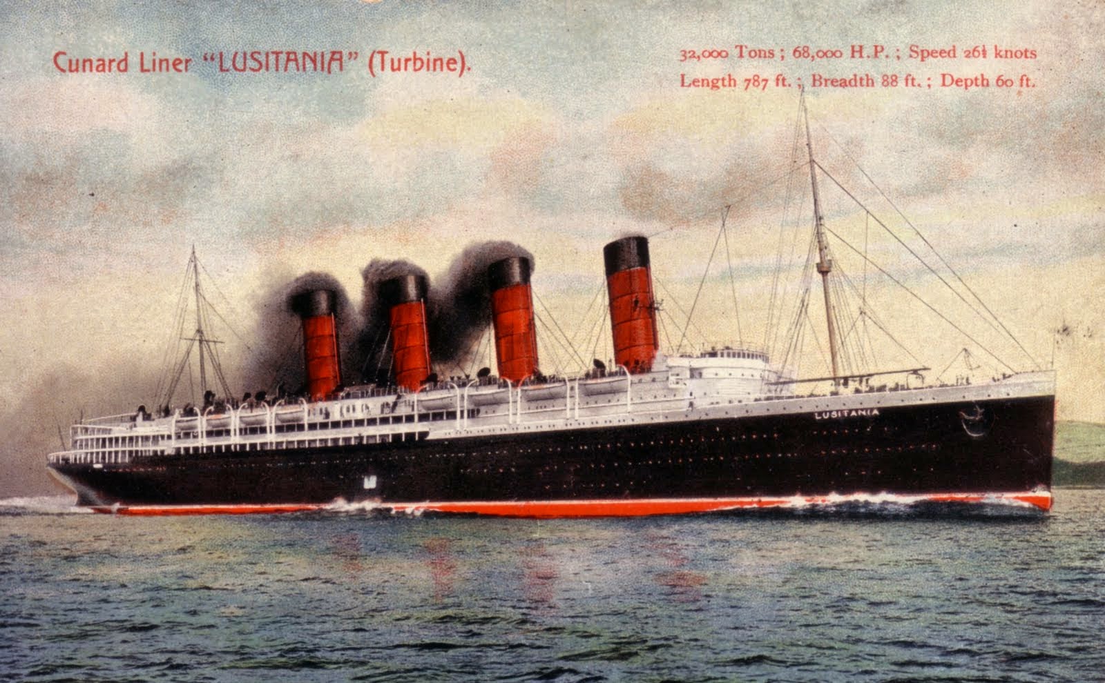 LUSITANIA remembered this year during the 175 Anniversary of CUNARD LINE