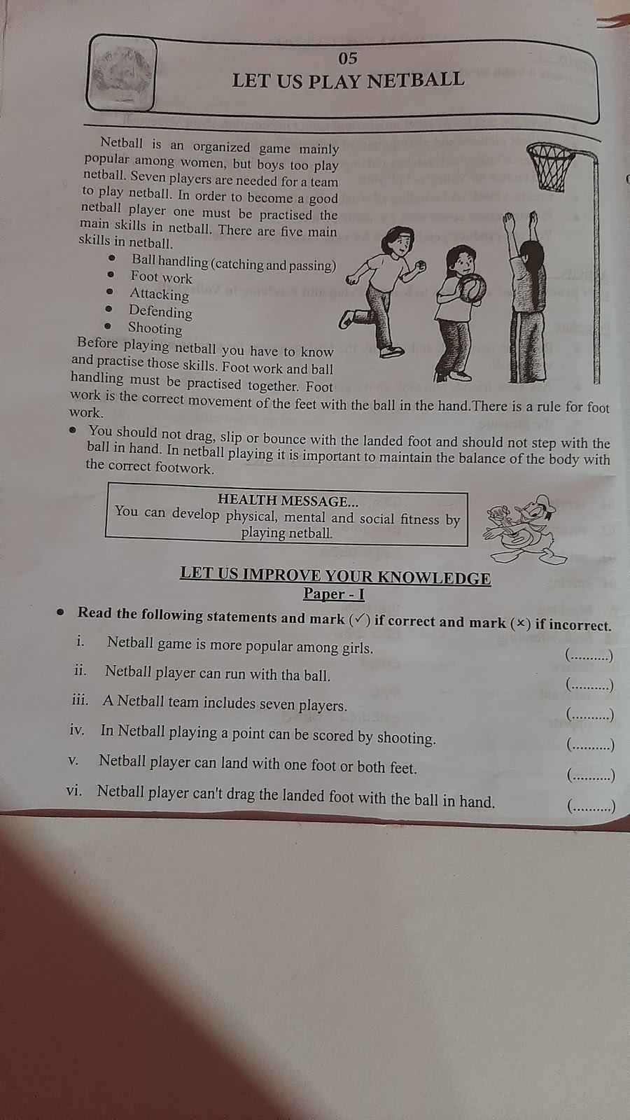 Health and physical education grade 7E