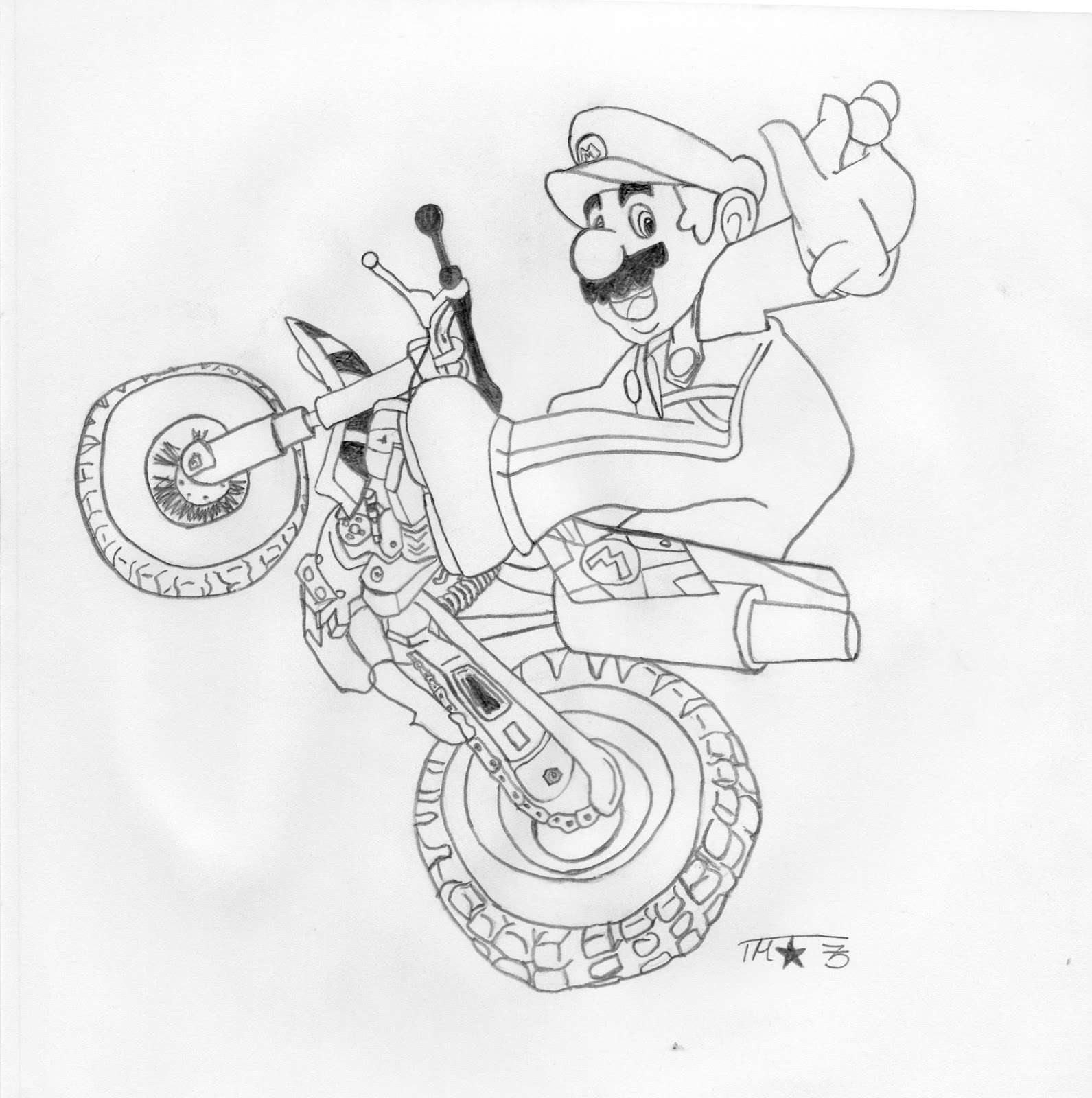 Misdibujostm31: Super Mario Moto