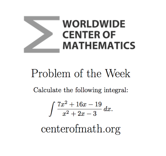 The Center of Math Blog: Problem of the Week