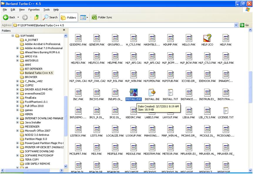 Fajar337: Cara Instalasi Borland Turbo C++ 4.5