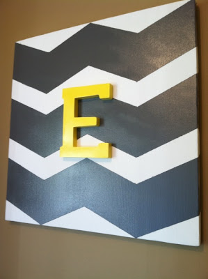 First Grade Frenzy: Chevron Wall Art Tutorial