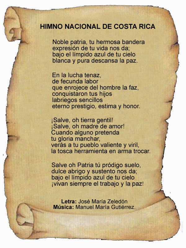 Los Símbolos Patrios De Panamà El Himno Nacional De Panamà