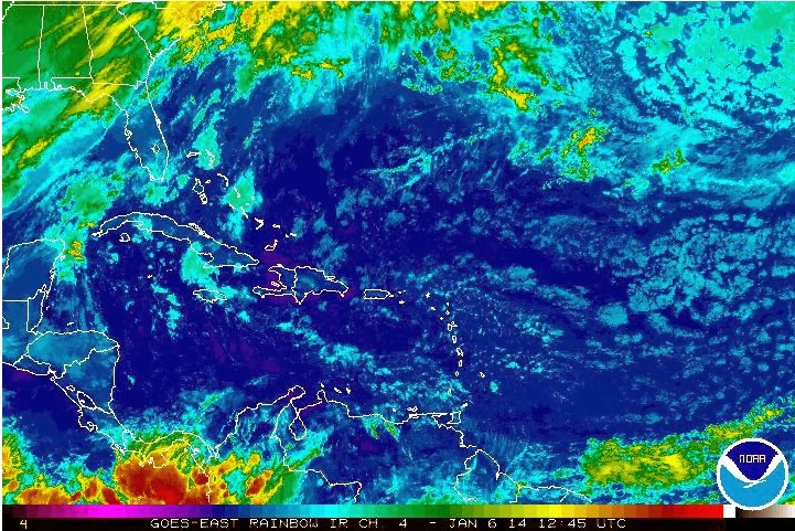 Roatan Weather: A Very Strong Cold Front is Approaching the NW ...