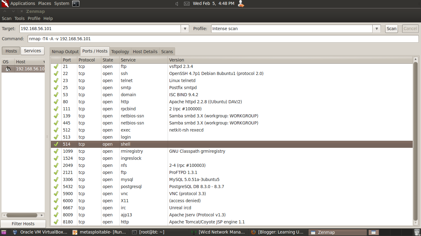 Learning Until Die Metasploitable 2 Exploitability