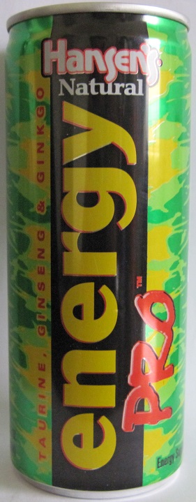 Caffeine King: Hansen's Natural Energy Pro Energy Drink Review
