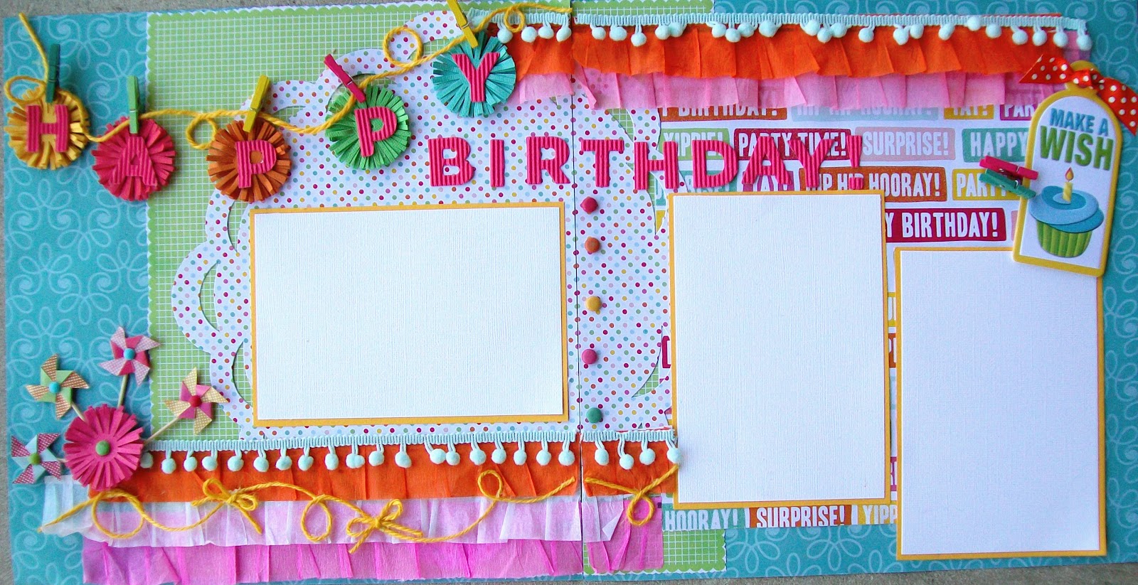 AMAZING GRACE Paper Crafts: Happy birthday layout