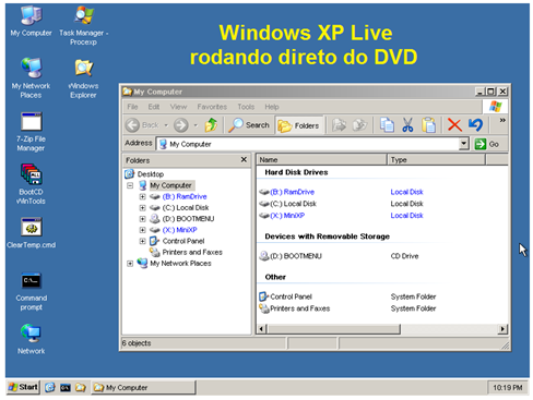 jlteckinformatica: Window XP Live CD + Parted Magic Live CD + Window XP ...