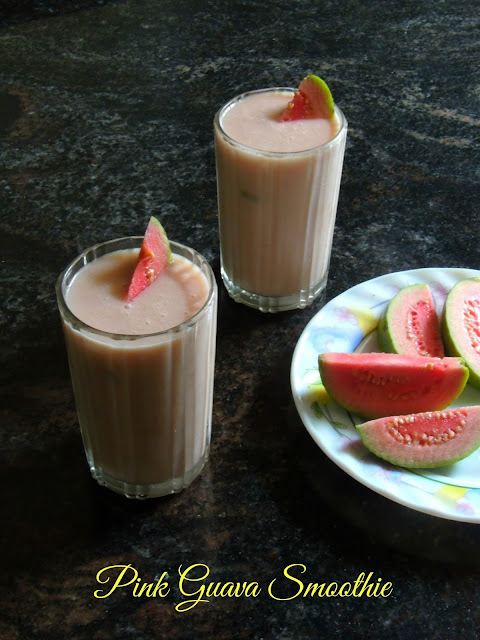 Priya's Versatile Recipes: Pink Guava Smoothie