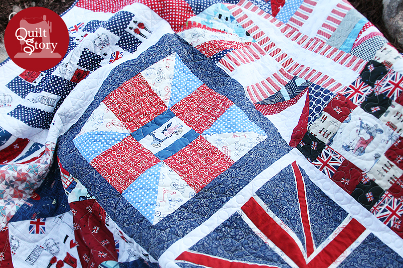 Quilt Story: England quilt for our Daddy...