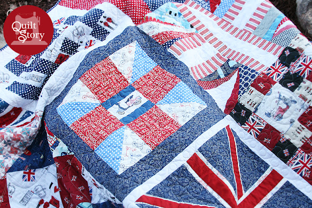Quilt Story: England quilt for our Daddy...