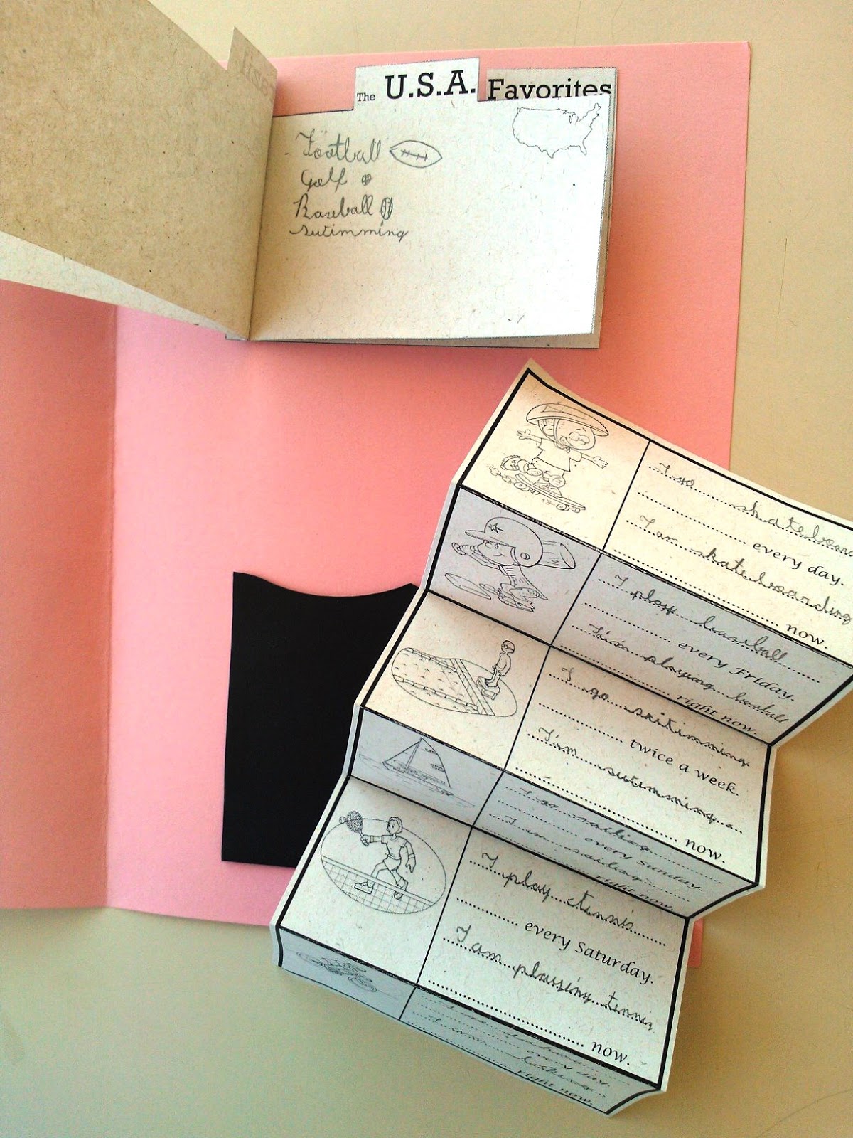 Kids Love English: Lapbooks and Foldables - Sports