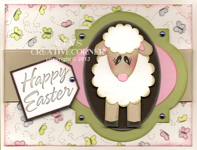Alex's Creative Corner: Spring Lamb Easter Card