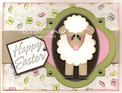 Alex's Creative Corner: Spring Lamb Easter Card