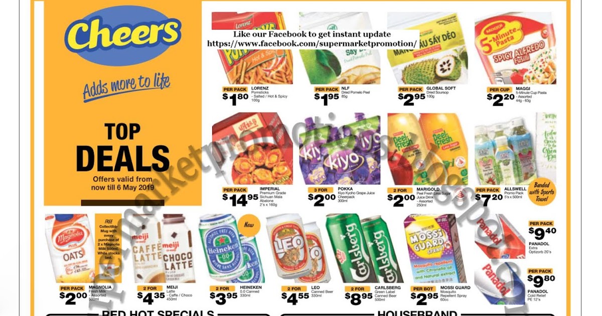 Cheers Promotion 02 April - 06 May 2019 ~ Supermarket Promotions