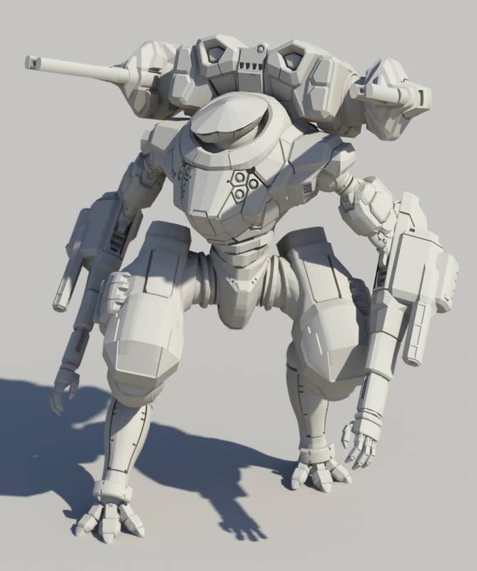 Kickstarter: Salamander 15mm Scale Mech Kit