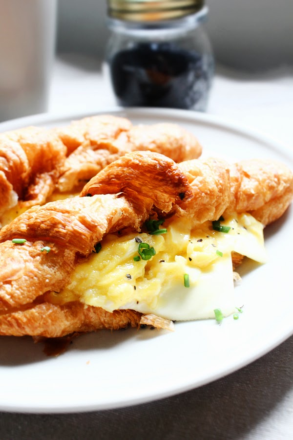 Recipe: Breakfast Scrambled Eggs Croissant