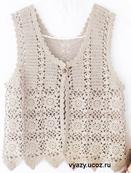 ergahandmade: Crochet Vest + Diagrams + Free Pattern