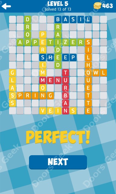 13 Word Connect Level 5 Answers ~ Doors Geek