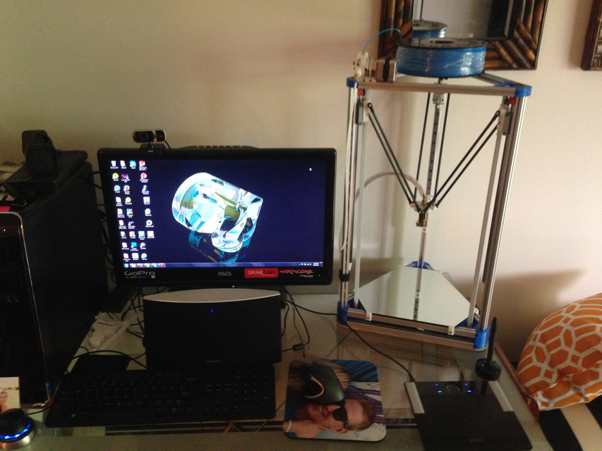 248. Kossel Delta Configuration 3D Printer || Free download 3D model