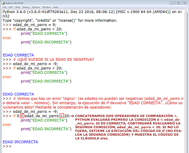 APRENDER A PROGRAMAR CON PYTHON: IF-ELIF- ELSE