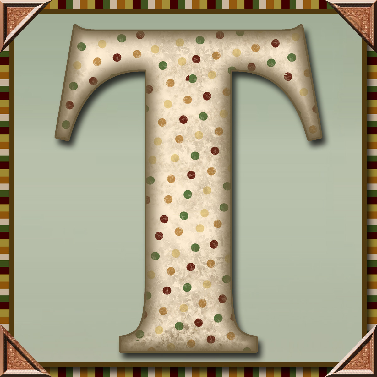 GRANNY ENCHANTED'S BLOG: Free Aged Tan Dots Digi Scrapbook Alphabet