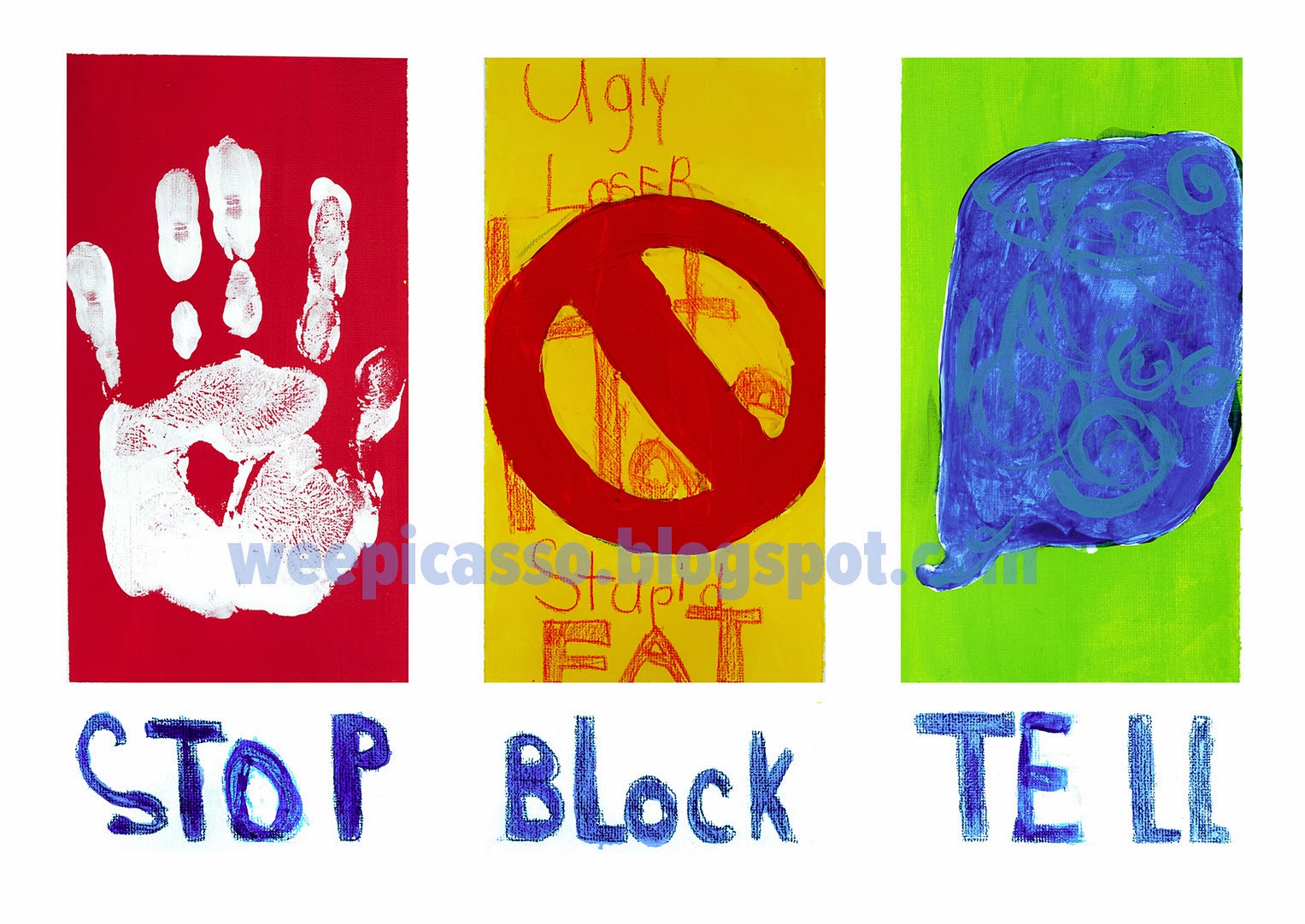 Wee Picasso: Stop, Block & Tell #stopcyberbullying