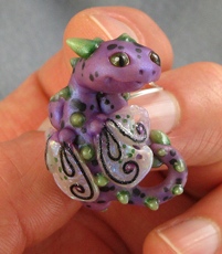 Dark Thoughts And Pleasant Dreams: Sterling Silver & Polymer Clay Ear Cuffs