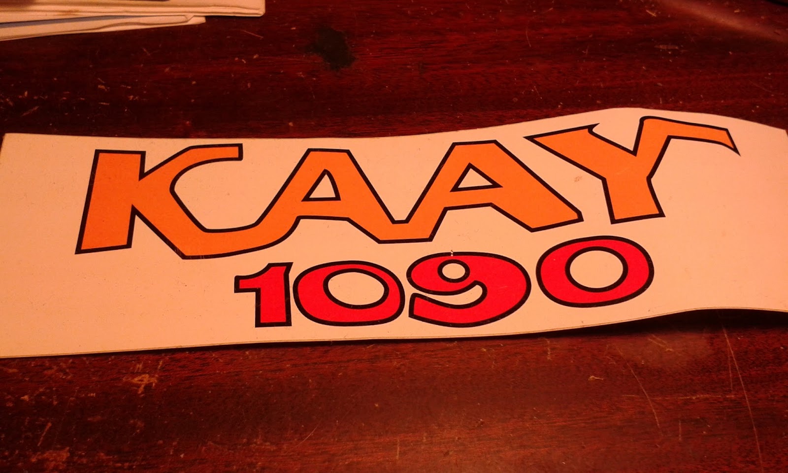 The Mighty 1090 KAAY: Old KAAY Stickers From Doug Virden!