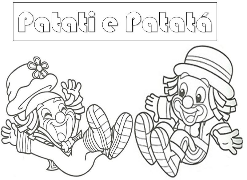 Desenhos para colorir: Patati e Patatá para Colorir