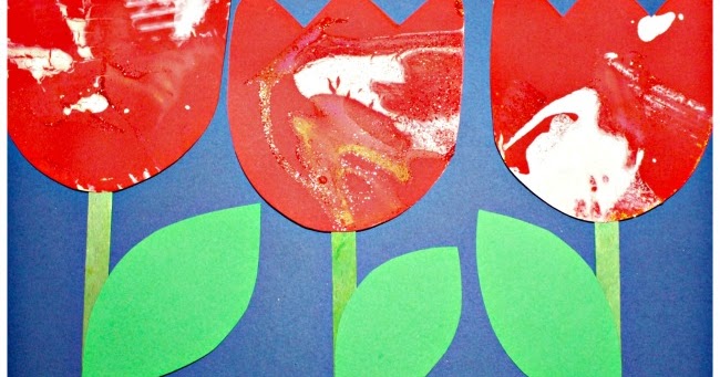 Spin Art Flower Craft - Messy Little Monster