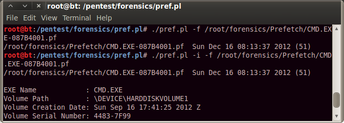 The Evil Bit Blog Backtrack Forensics Analyzing Prefetch Files With Prefpl