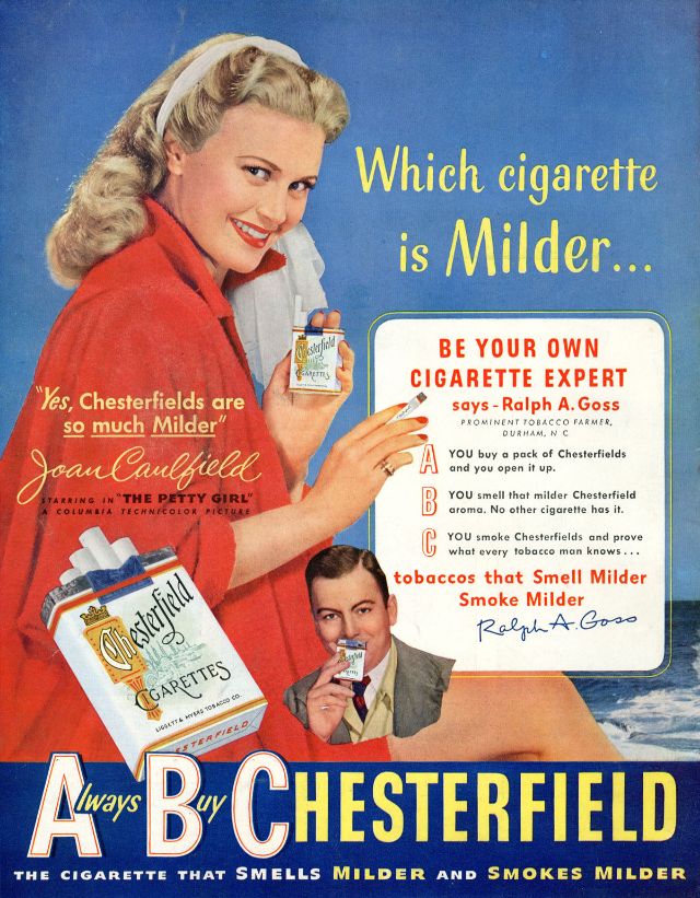 40 Vintage Tobacco Advertisements Featuring Female Movie Stars From the ...