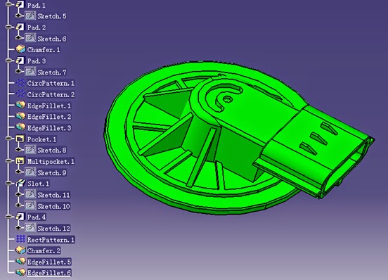 CADFamily.com: CATIA Tutorial -- EC Sensor Cap modeling